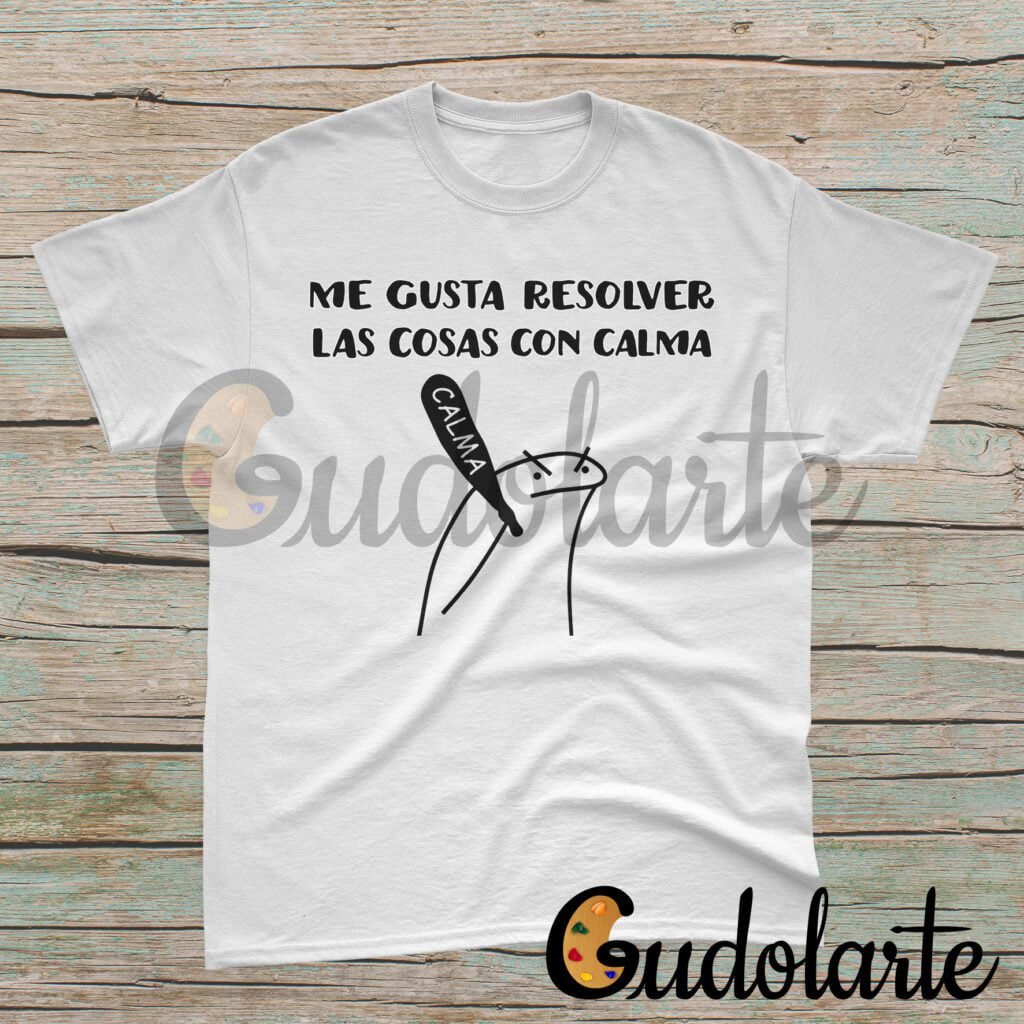 Remera unisex personalizada Flork Calma | Tazas personalizadas, remeras ...